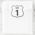 US Highway 1 Road Trip Travel Sticker | Zazzle