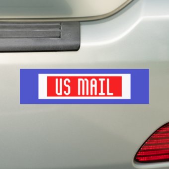 US MAIL bumper sticker | Zazzle
