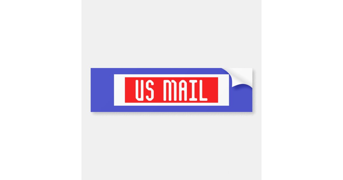 US MAIL bumper sticker | Zazzle