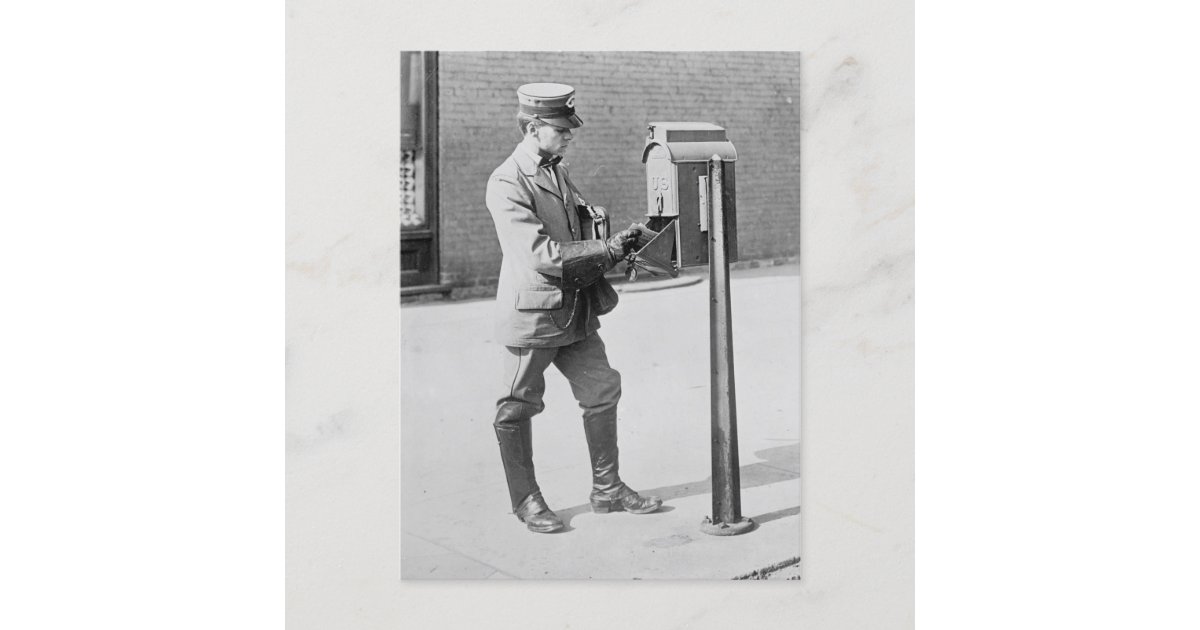US Mailman Postcard | Zazzle