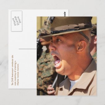 US Marine Corps Drill Instructor Postcard | Zazzle