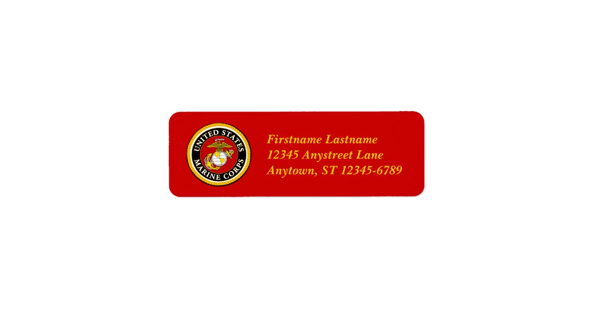 US Marine Official Seal Label | Zazzle
