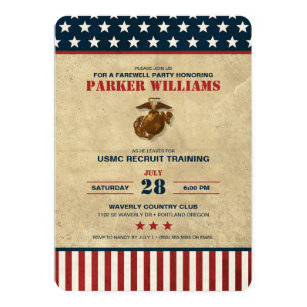 Marine Corps Invitations | Zazzle