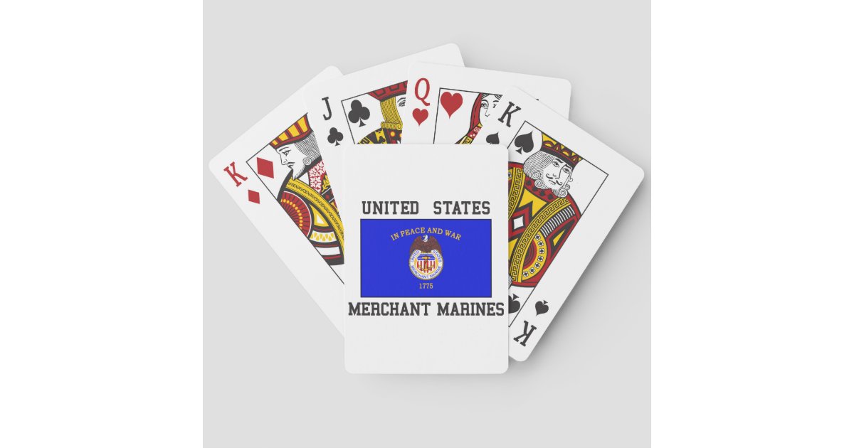 US Merchant Marine Poker Cards | Zazzle