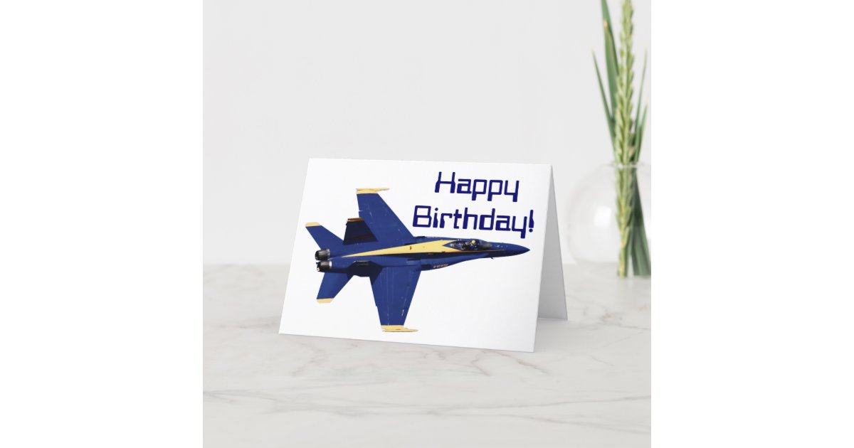US NAVY Blue Angels Birthday Card | Zazzle