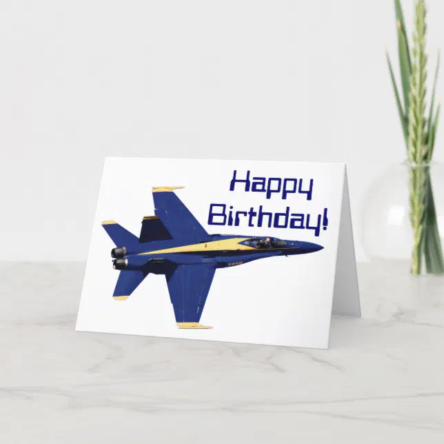 US NAVY Blue Angels Birthday Card | Zazzle