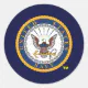 US Navy Emblem Classic Round Sticker | Zazzle