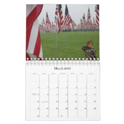 US Patriotic Calendar | Editable Year Text | Zazzle