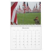 US Patriotic Calendar | Editable Year Text | Zazzle