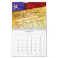 US Patriotic Calendar | Editable Year Text | Zazzle