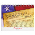US Patriotic Calendar | Editable Year Text | Zazzle