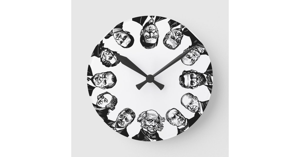 US Presidents Wall Clock | Zazzle