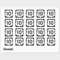 US Route 10 Sign Square Sticker | Zazzle