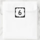 US Route 6 Sign Square Sticker | Zazzle