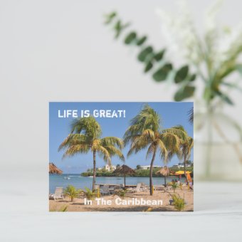 US Virgin Islands Caribbean Beach Tropical Ocean Postcard | Zazzle