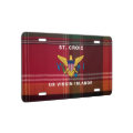 US Virgin Islands Flag St. Croix Madras Plaid USVI License Plate | Zazzle