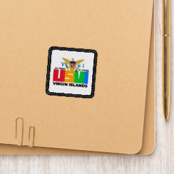 US Virgin Islands Flag St. Croix USVI Tropical Patch | Zazzle