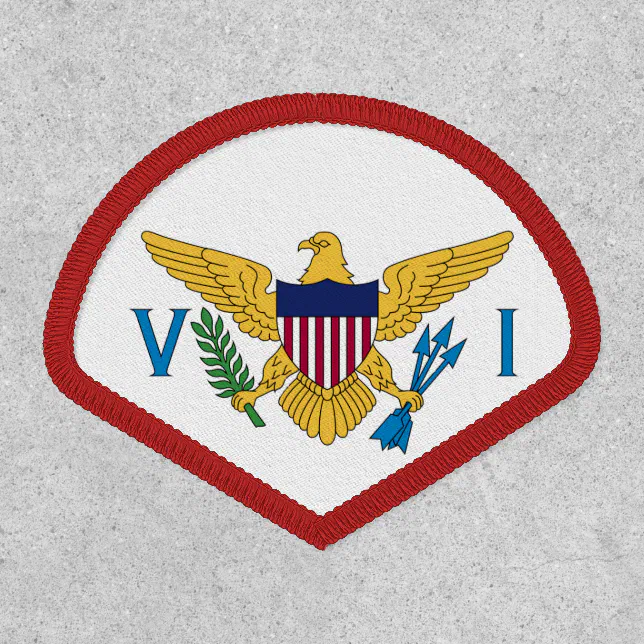 US Virgin Islands Flag USVI VI Patch | Zazzle