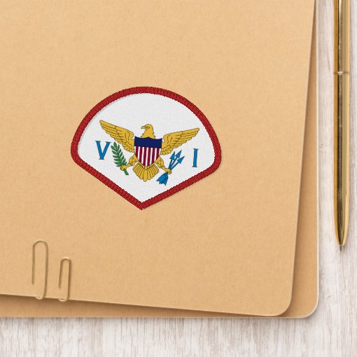 US Virgin Islands Flag USVI VI Patch | Zazzle