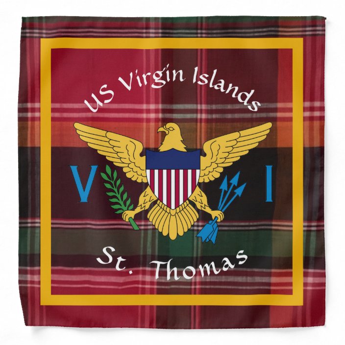 US Virgin Islands St. Thomas USVI Flag Bandana | Zazzle.com