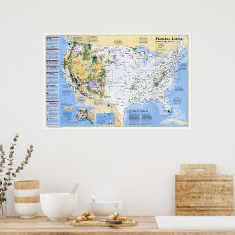 " USA: 1996/today - Federal Lands Map... Poster | Zazzle