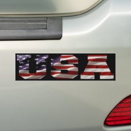 USA American Flag Bumper Sticker | Zazzle