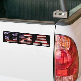 USA American Flag Bumper Sticker | Zazzle