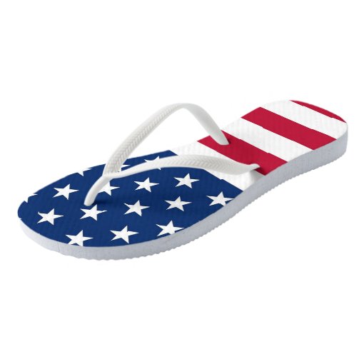 USA American Flag Flip Flops Sandals | Zazzle