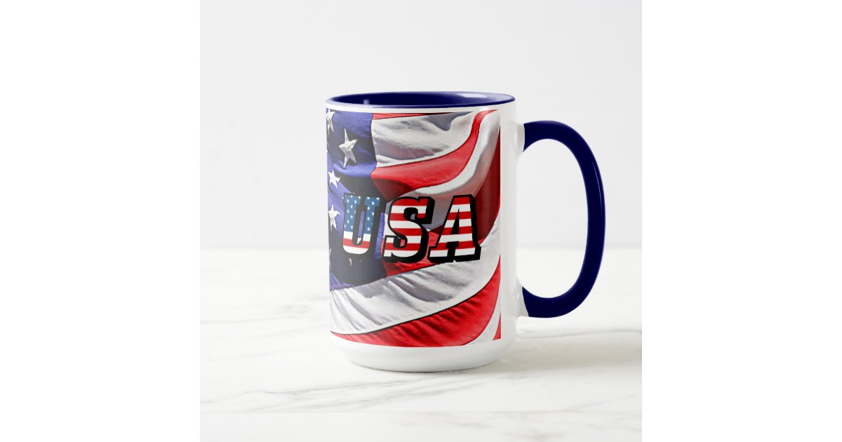 USA - American Flag Mug | Zazzle