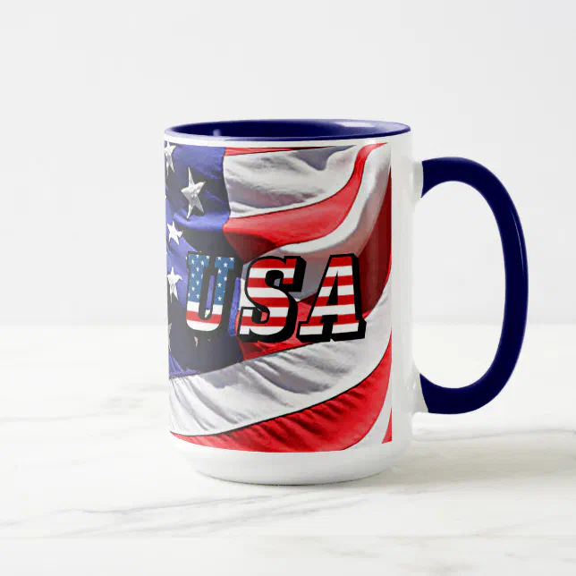 USA - American Flag Mug | Zazzle
