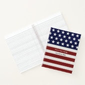 USA American Flag Patriotic 4th of July Custom Notebook | Zazzle