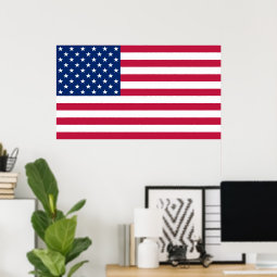 USA American Flag Patriotic Home Office Decor US | Zazzle