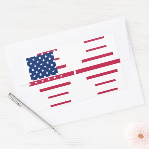 USA American Flag Patriotic Stars Stripes Sticker | Zazzle