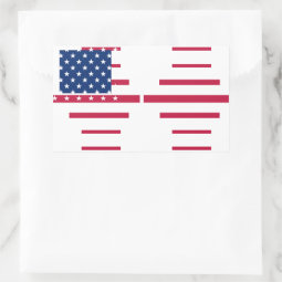 USA American Flag Patriotic Stars Stripes Sticker | Zazzle