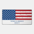 USA American Flag Personalized Military Desk Mat | Zazzle