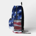USA American Flag Personalized Monogram Patriotic Printed Backpack | Zazzle