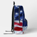 USA American Flag Personalized Monogram Patriotic Printed Backpack | Zazzle