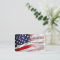 USA American Flag Professional QR Code Patriotic Business Card | Zazzle