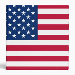 USA American Flag Stars and Stripes 3 Ring Binder | Zazzle