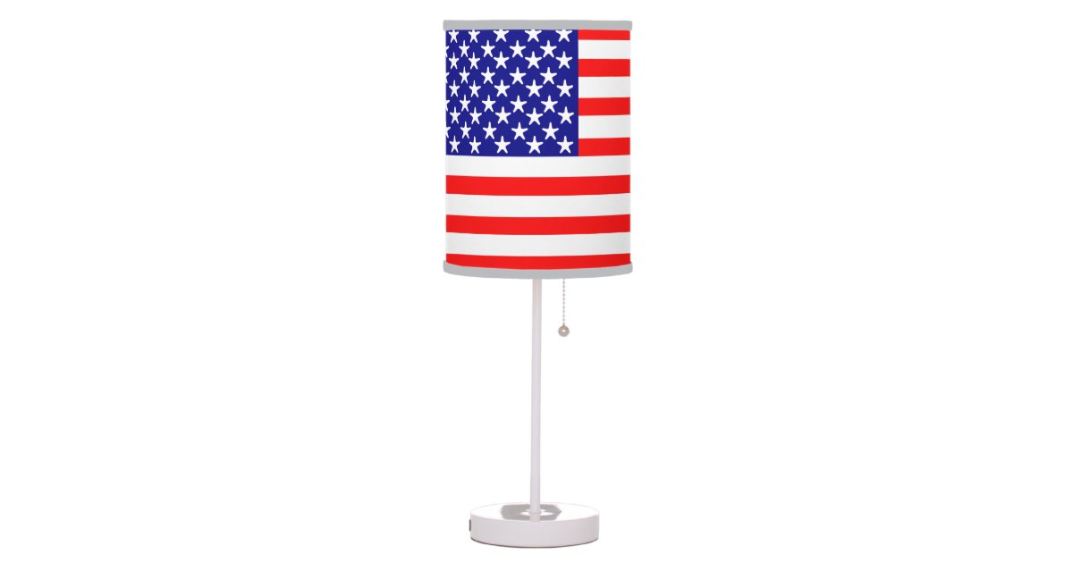 USA American Flag Table Lamp | Zazzle