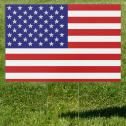 USA American Flag Yard Sign | Zazzle