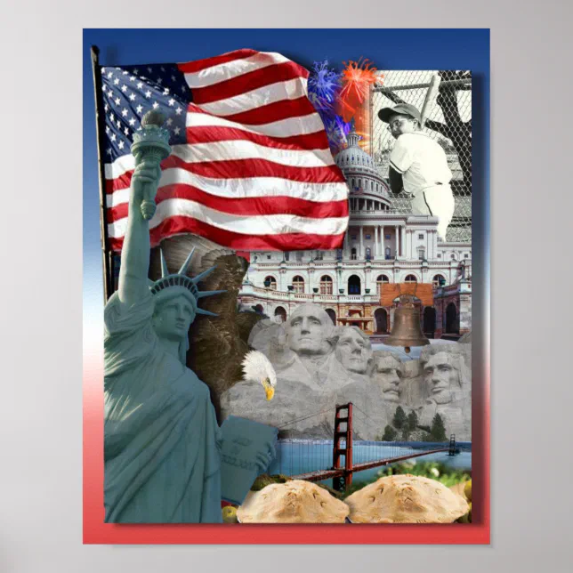 USA American Symbols Poster | Zazzle