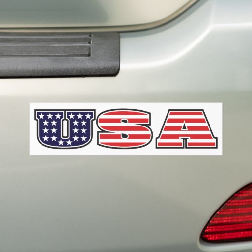 USA BUMPER STICKER | Zazzle
