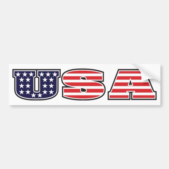 USA BUMPER STICKER | Zazzle.com