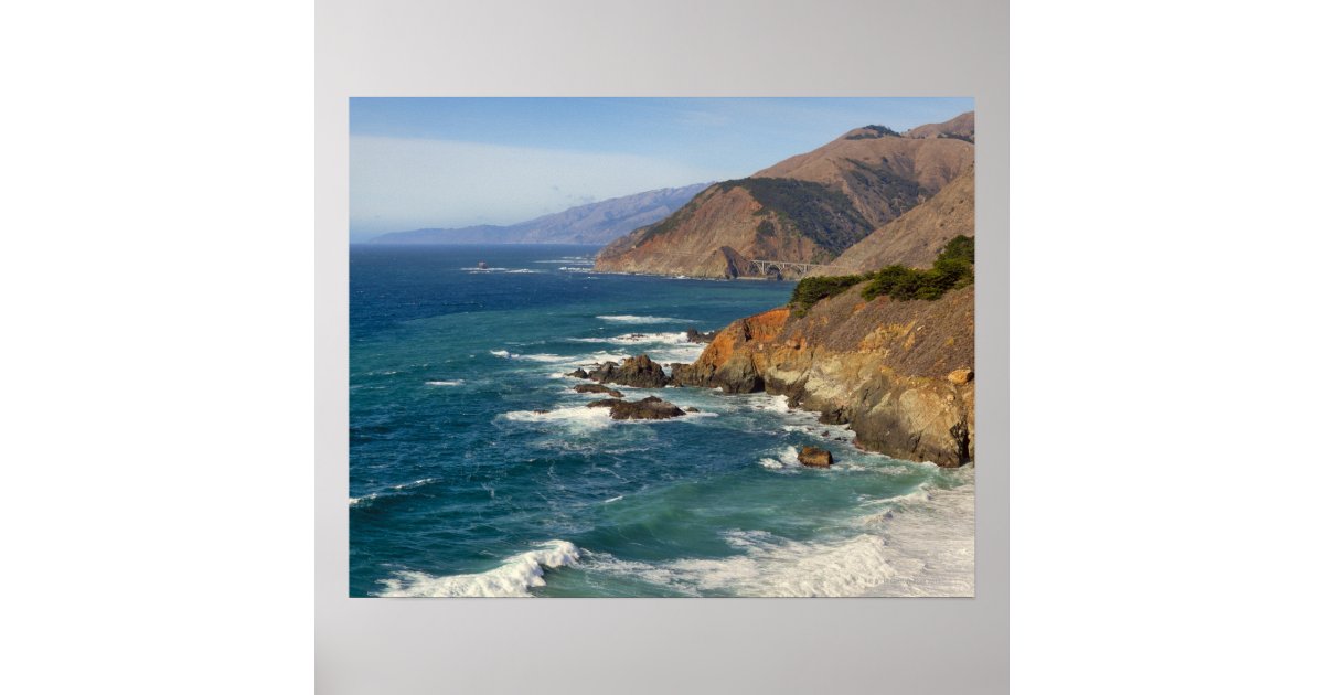 USA, California, Big Sur Coastline Poster | Zazzle