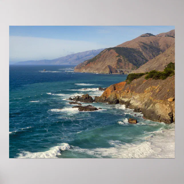 USA, California, Big Sur Coastline Poster | Zazzle