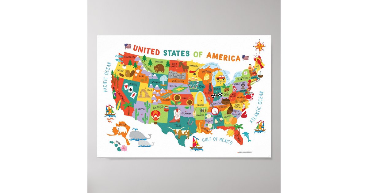USA educational Poster | Zazzle