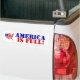 USA Flag America Is Full! United States overrun Bumper Sticker | Zazzle