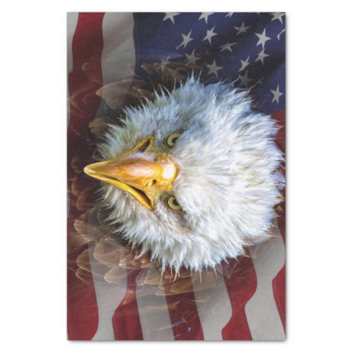 USA Flag and Eagle Tissue For Gift Wrap Tissue Paper | Zazzle