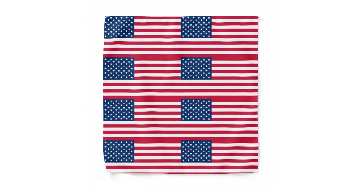 USA Flag Bandana Patriotic American Flags | Zazzle